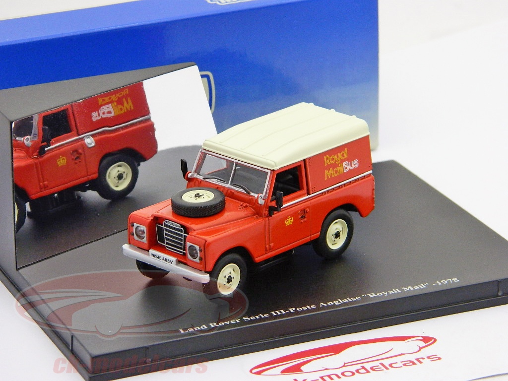 Universal Hobbies 1:43 Land Rover Serie III Royal Mail red 1536 model ...