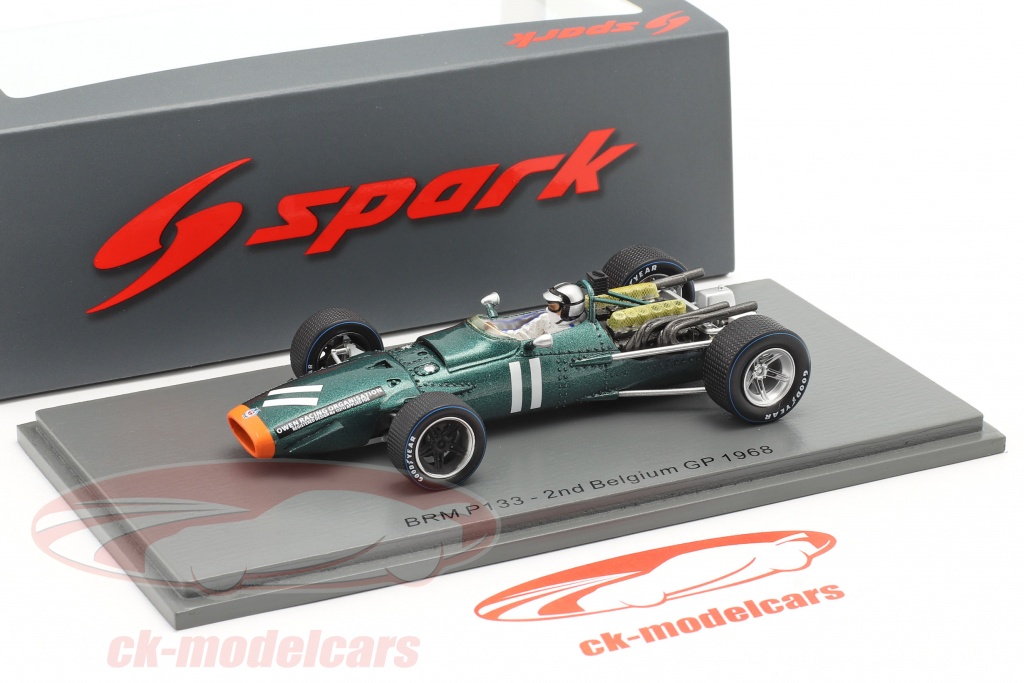 Spark 1:43 Pedro Rodriguez BRM P133 #11 2nd Belgian GP formula 1 1968 ...