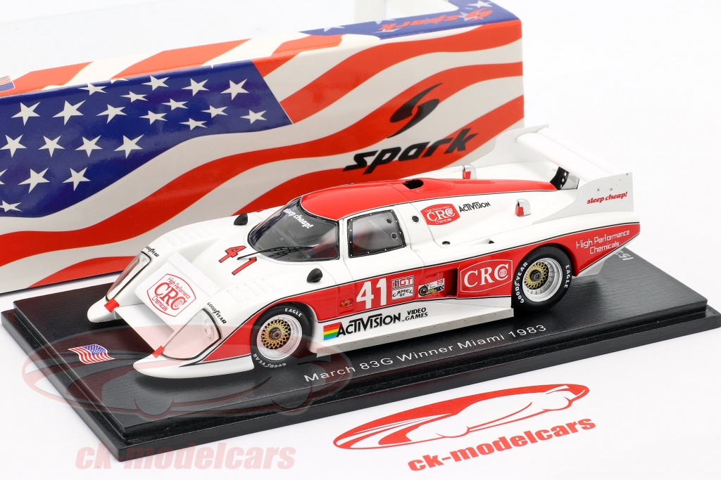 Spark 1:43 March 83G Chevrolet #41 Winner Miami GP 1983 Al Holbert ...