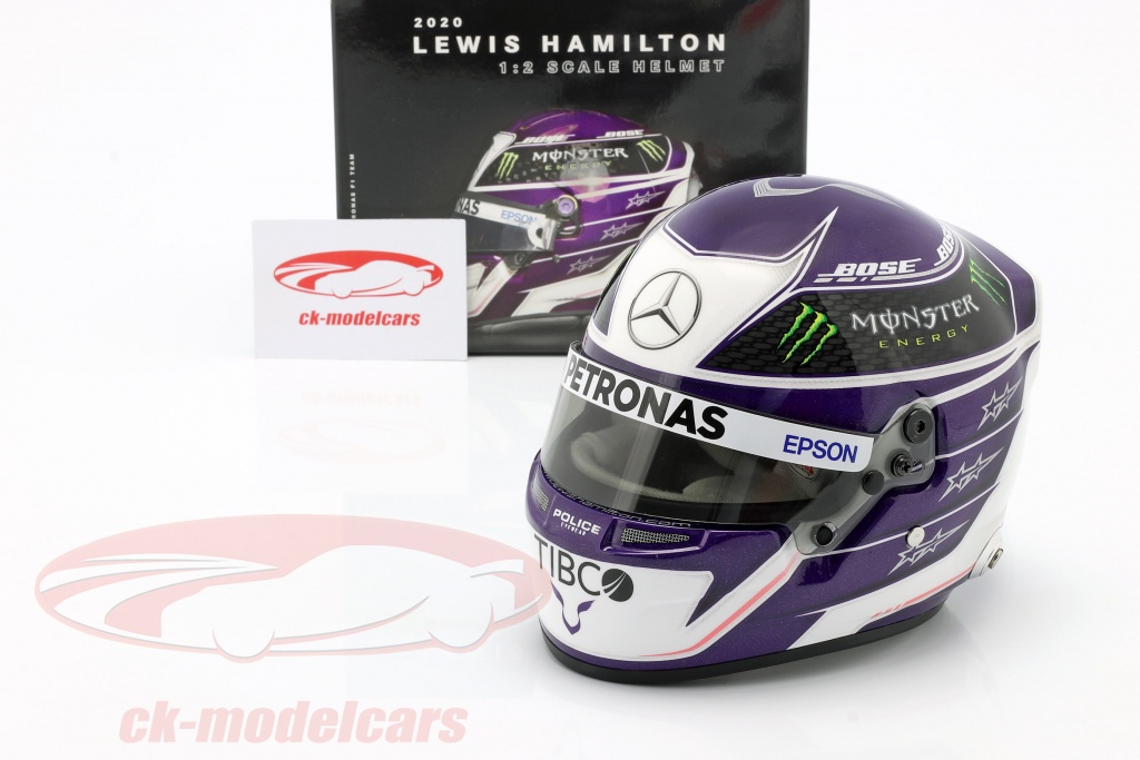 Bell 1:2 Lewis Hamilton #44 Mercedes-AMG Petronas formula 1 2020 helmet ...