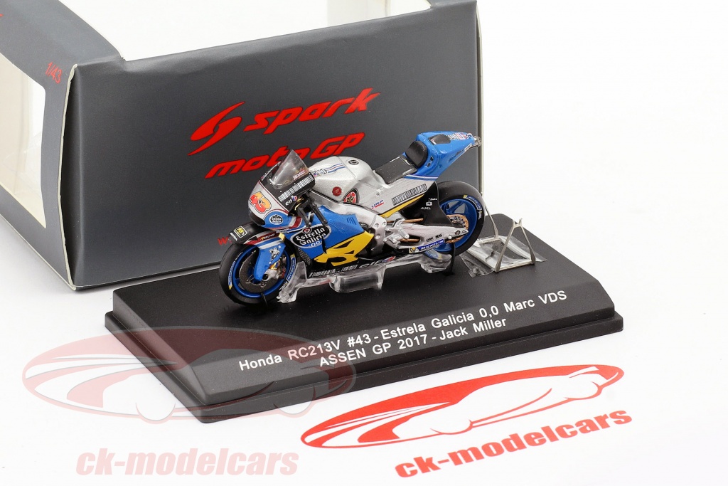 Spark 1:43 Jack Miller Honda RC213V #43 MotoGP Assen 2017 M43042 model ...