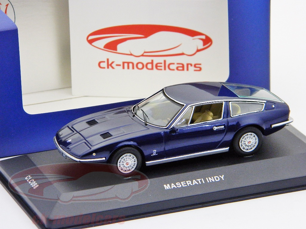 Ixo 1:43 Maserati Indy blue CLC098 model car CLC098 4895102310067