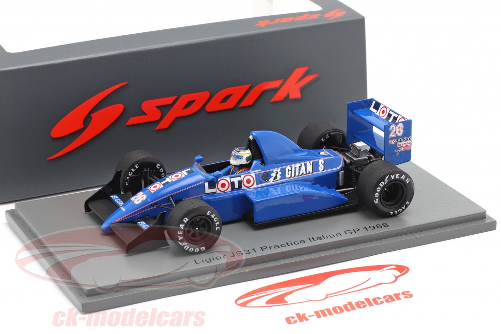 Spark 1:43 Stefan Johansson Ligier JS31 #26 Practice Italian GP formula ...