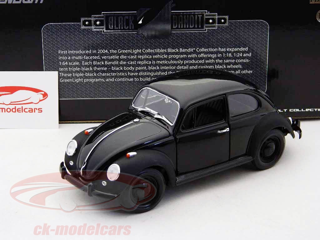 Greenlight 1:18 Volkswagen VW Beetle black Bandit black 12827 model car ...