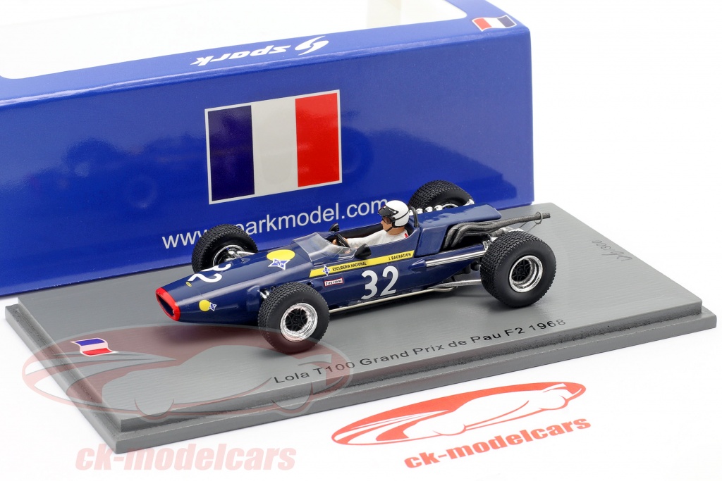 Spark 1:43 Jorge de Bagration Lola T100 #32 GP de Pau Formel 2 1968 ...