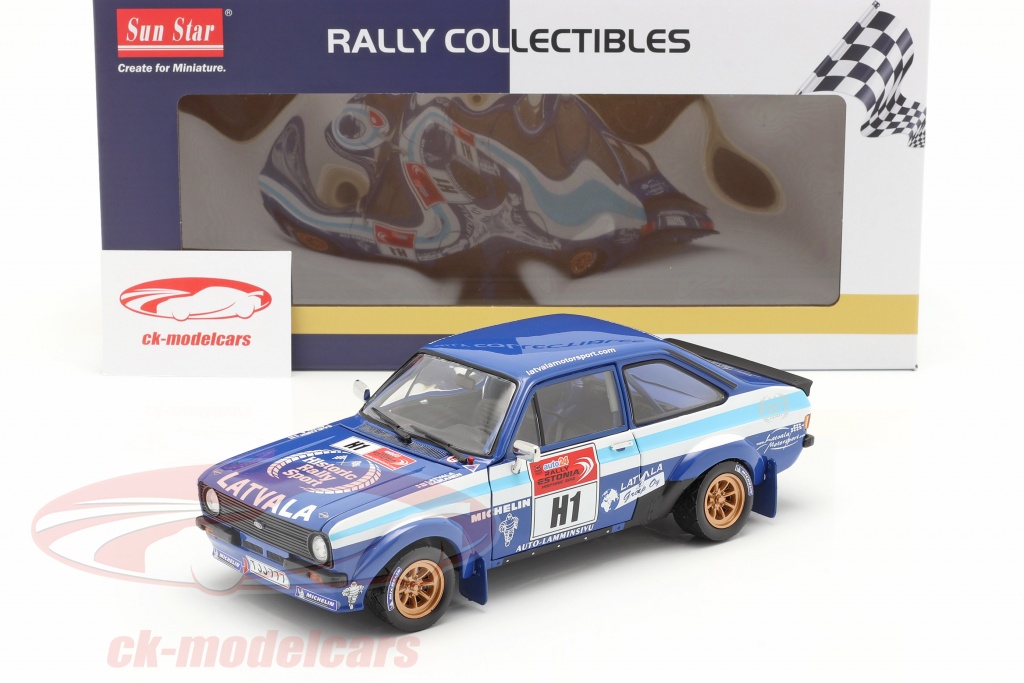 Sun Star Models 1:18 Ford Escort RS 1800 #1 winner Rallye Estonia ...