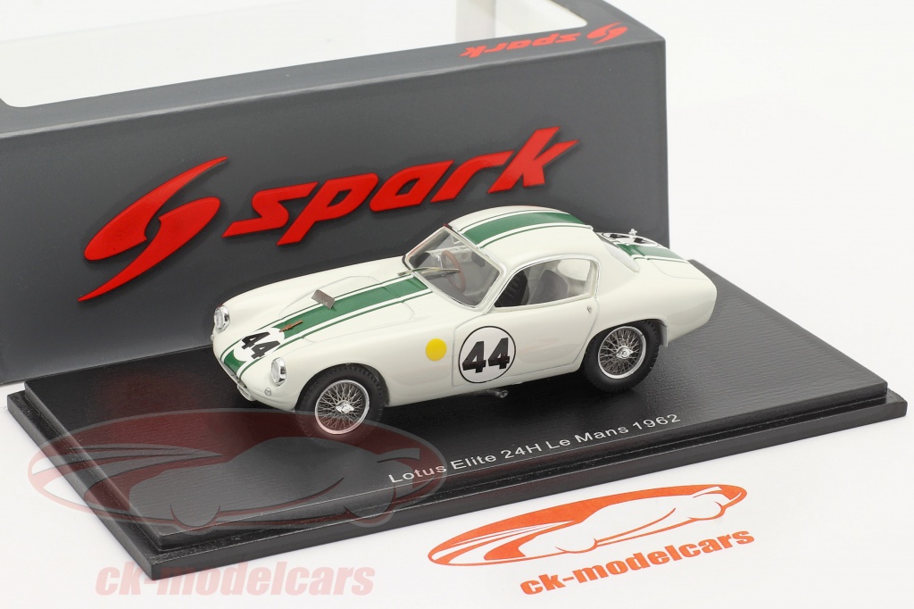 Spark 1:43 Lotus Elite #44 Winner GT1.3 24h LeMans 1962 Hobbs, Gardner ...