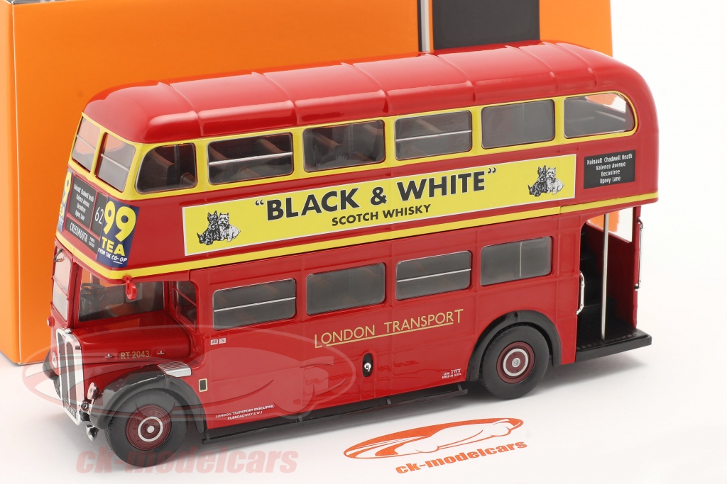 Ixo 1:43 AEC Regent III RT RHD London Transport Bus Bouwjaar 1939 rood ...