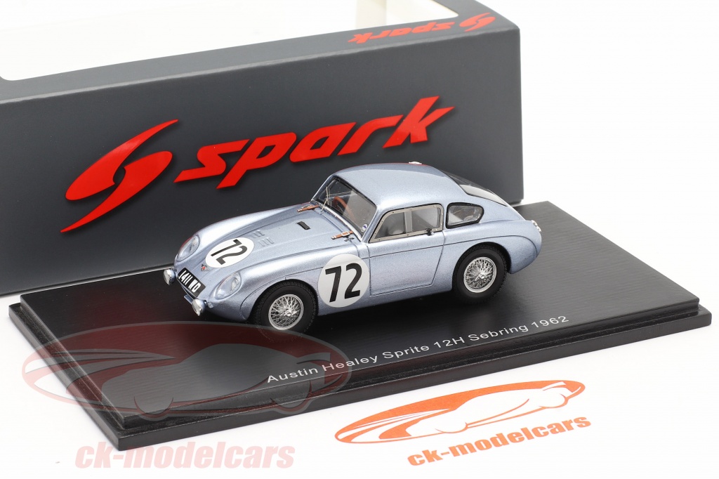 Spark 1:43 Austin Healey Sprite #72 12h Sebring 1972 McQueen, Colgate ...