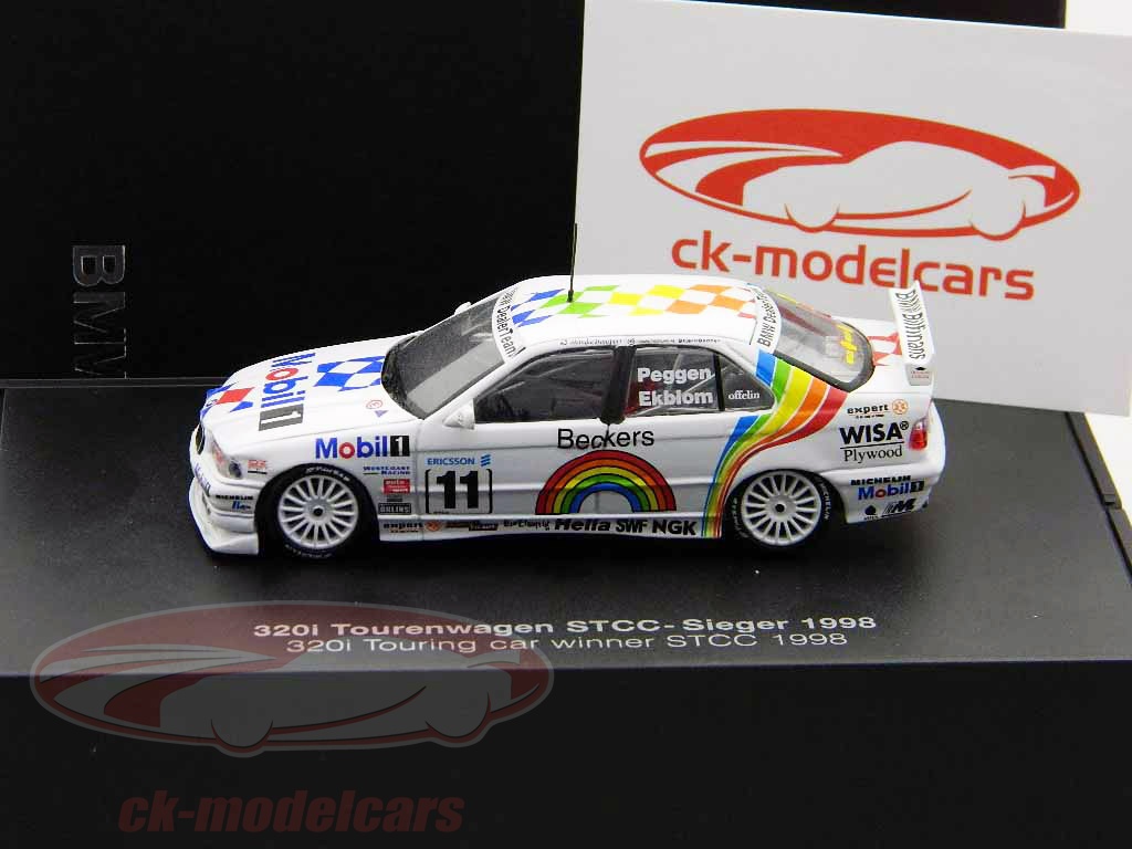 Minichamps 1:43 BMW 320i E36 N° 11 Vainqueur BMW Dealer Team STCC 1998 Peggen / Ekblom 80 42 9 ...