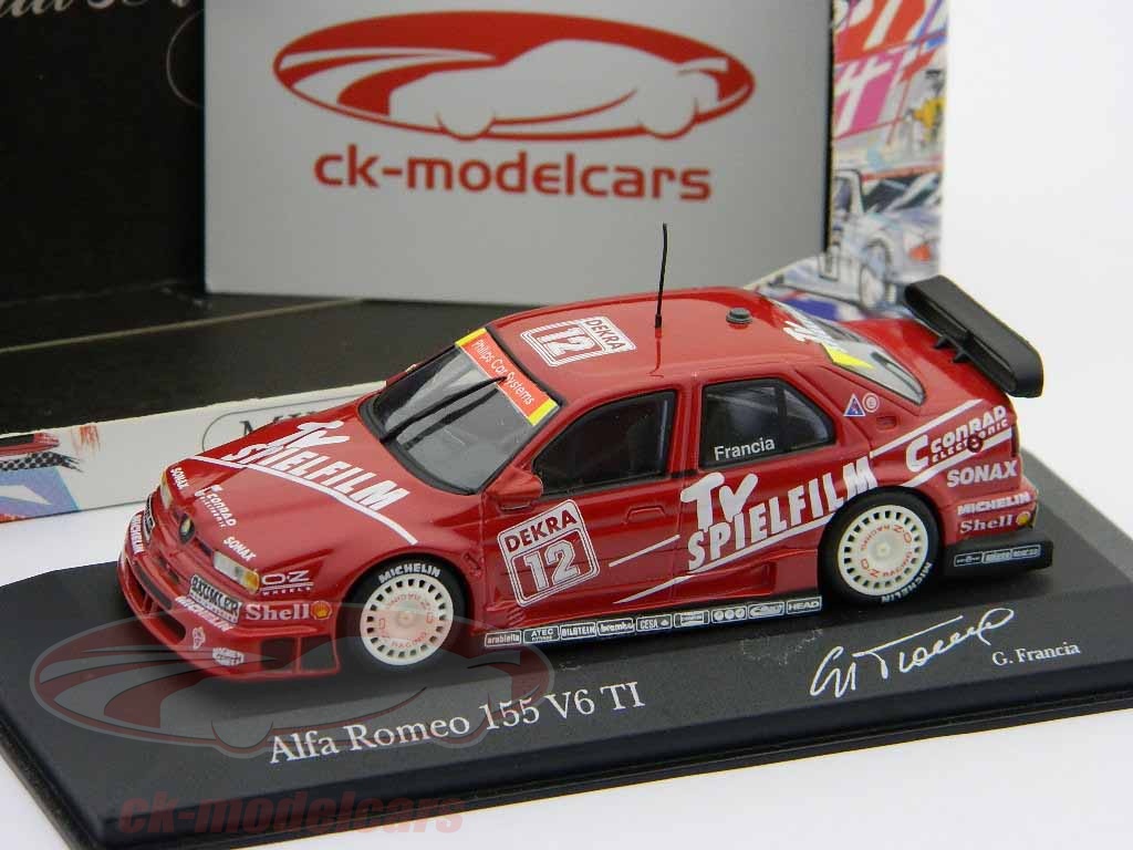 Minichamps 1:43 G. Francia Alfa Romeo 155 V6 TI #12 DTM 1994 Team Schubel 430940212 Modellauto ...
