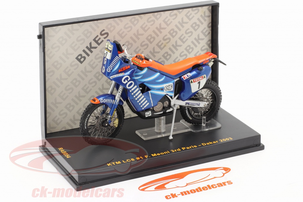 Ixo 1:43 F. Meoni KTM LC8 #1 Paris - Dakar 2003 1:24 RAB054 model car ...