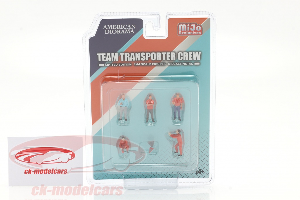 Team Transporter Crew Conjunto de figuras 1:64 American Diorama ...
