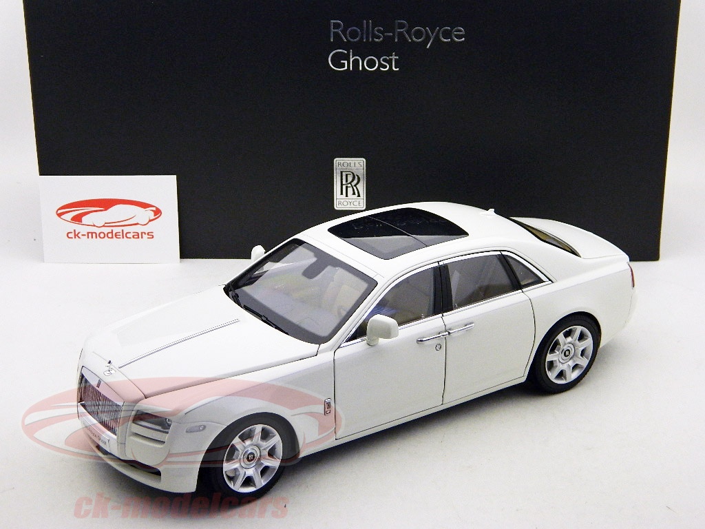 Kyosho 1:18 Rolls Royce Ghost SWB 2011 cream white 08801EW model car ...