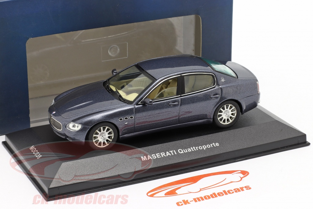 Ixo 1:43 Maserati Quattroporte year 2004 dark blue metallic MOC038 ...