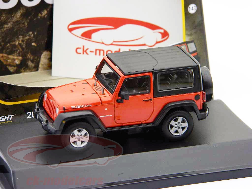 Greenlight 1:43 Jeep Wrangler Rubicon 2012 red with Hard top 86027 ...