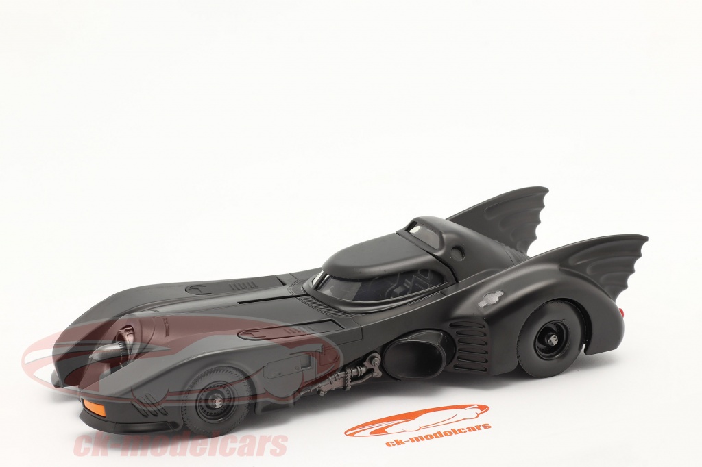 Jadatoys 1:24 Batmobile Movie Batman (1989) mat black BATmobile model ...