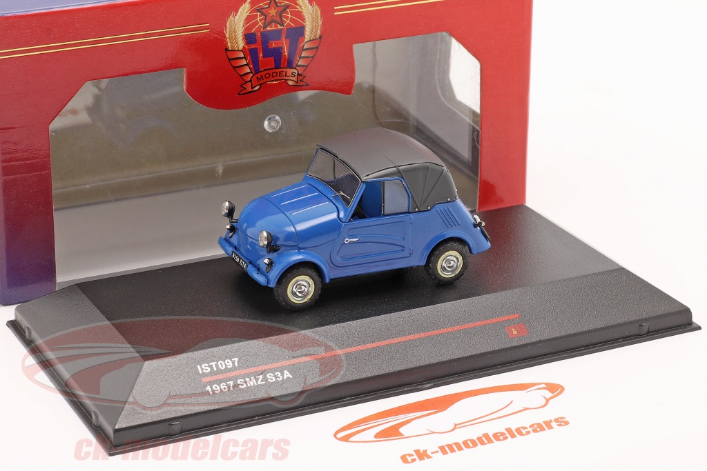 Ixo 1:43 SMZ S3A Baujahr 1967 blau IST IST097 Modellauto IST097 ...