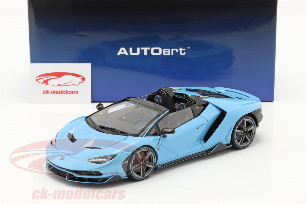 AUTOart 1:18 Lamborghini Centenario Roadster year 2016 light blue 79206 ...