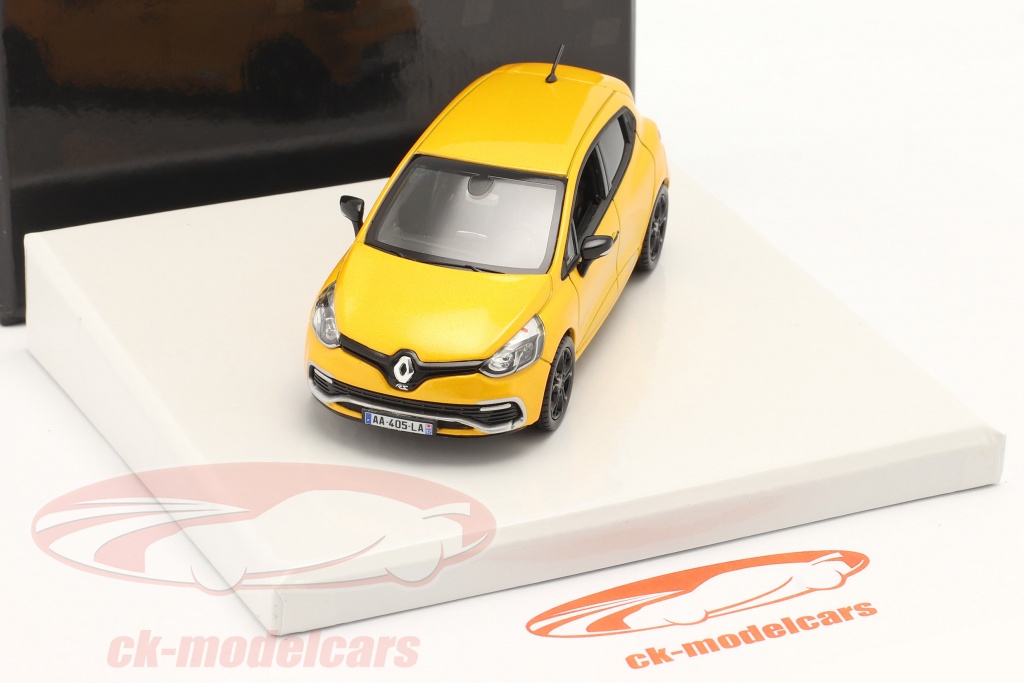 1:43 Renault Clio IV RS Année de construction 2014 sirius jaune Norev ...