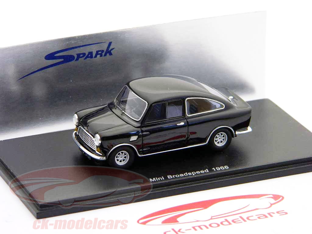 Spark 1:43 Mini Broadspeed 1966 black S1512 model car S1512