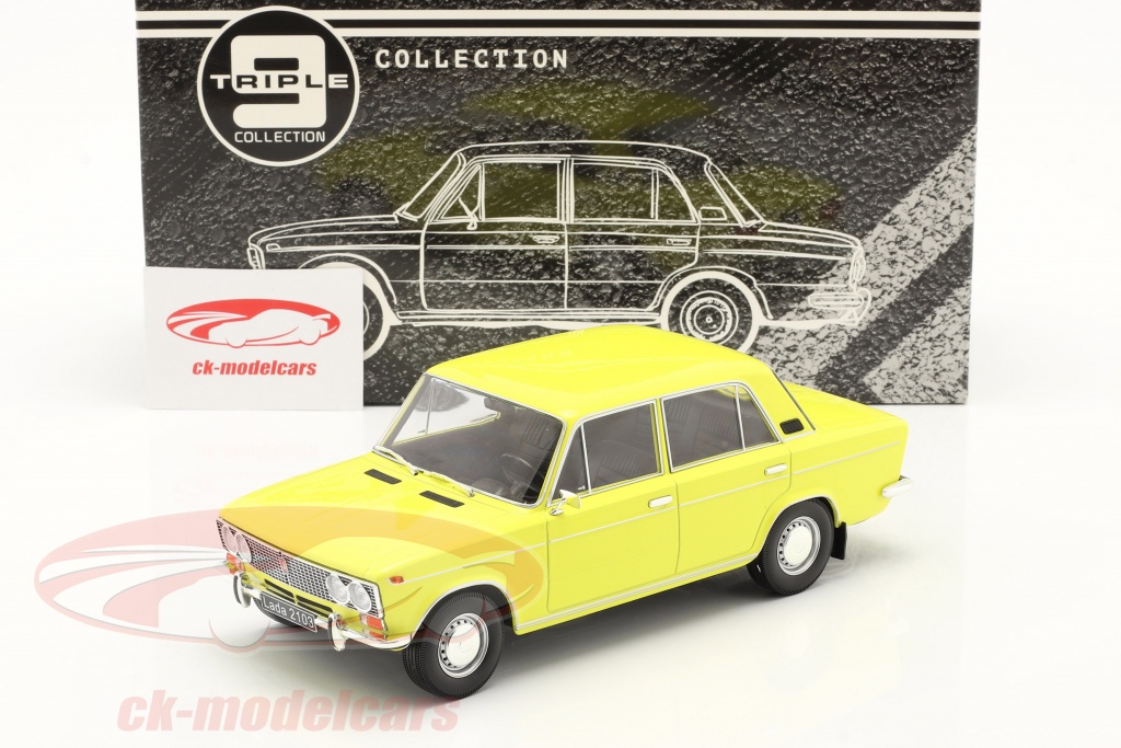 Triple9 1:18 Lada 2103 year 1975 bright yellow T9-1800261 model car T9 ...