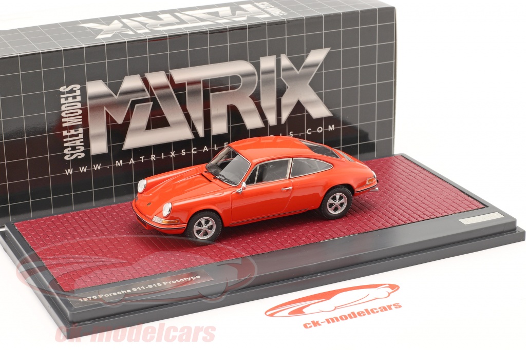 Matrix 1:43 Porsche 911 (915) prototipo 1970 rojo MX51607-021 modelo ...