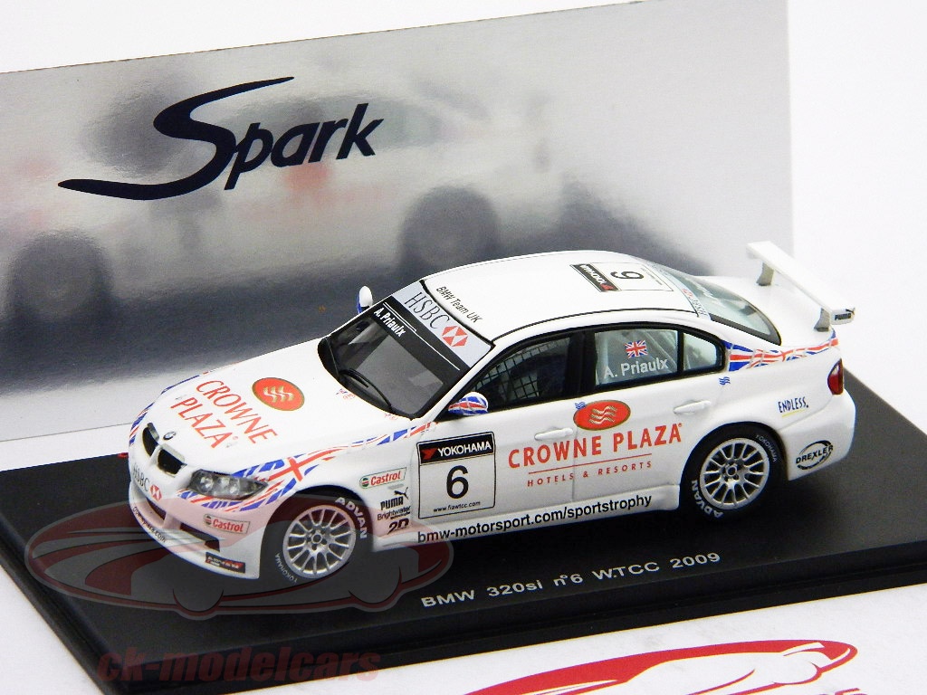 Spark 1:43 A. Priaulx BMW 320si #6 WTCC 2009 S2501 model car S2501 ...