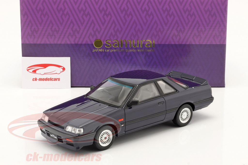 Kyosho 1:18 Nissan Skyline GTS-R donkerblauw KSR18039BL model auto KSR18039BL 4548565359370