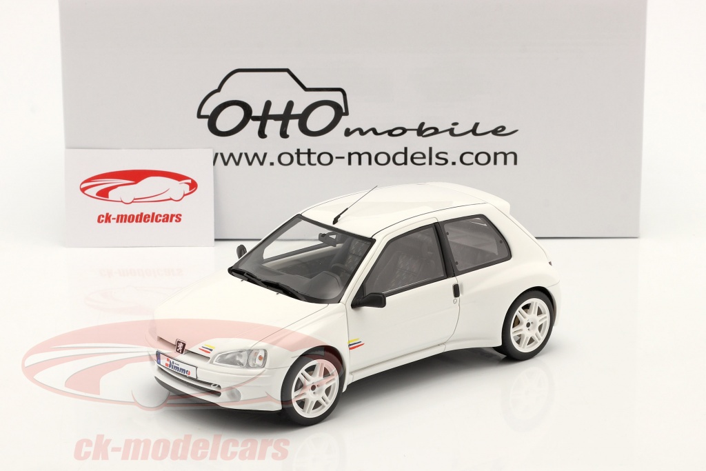 GT-SPIRIT 1:18 Peugeot 106 Maxi Dimma year 1997 white OttOmobile OT393 ...