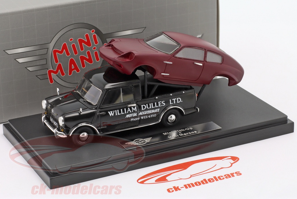 Matrix 1:43 Mini Pick-Up & Mini Marcos black / dark red MXMM430022 ...