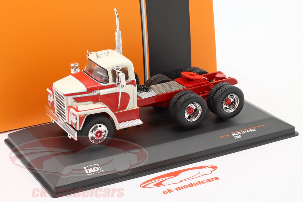 Ixo 1:43 Dodge LCF CT900 year 1960 White / red TR110 model car TR110 ...