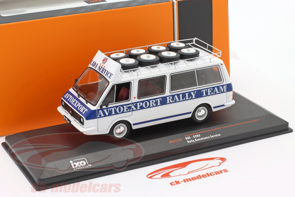 Ixo 1:43 RAF-2203 van Rallye Assistance Latvia Rally Team RAC372X model ...