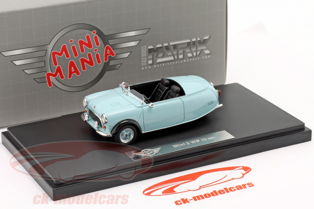 Matrix 1:43 Mengers Mini 3 WP III MPi 3 Wheeler Светло-синий MXMM430011 ...