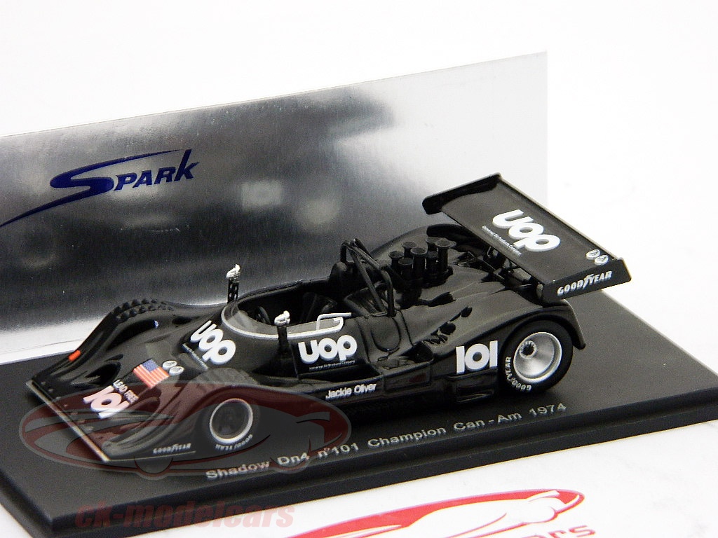 Spark 1:43 J. Oliver Shadow Dn4 #101 Champion Can-Am 1974 S1120 model ...