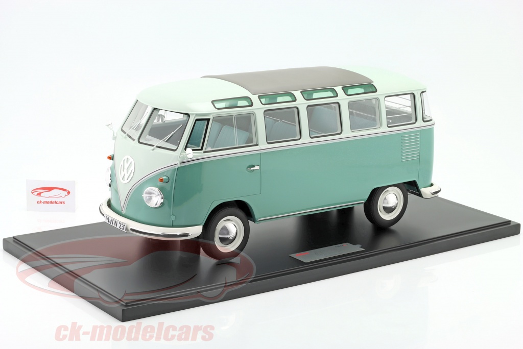Schuco 1:8 Volkswagen VW T1b samba turchese / verde 450051000 modello ...