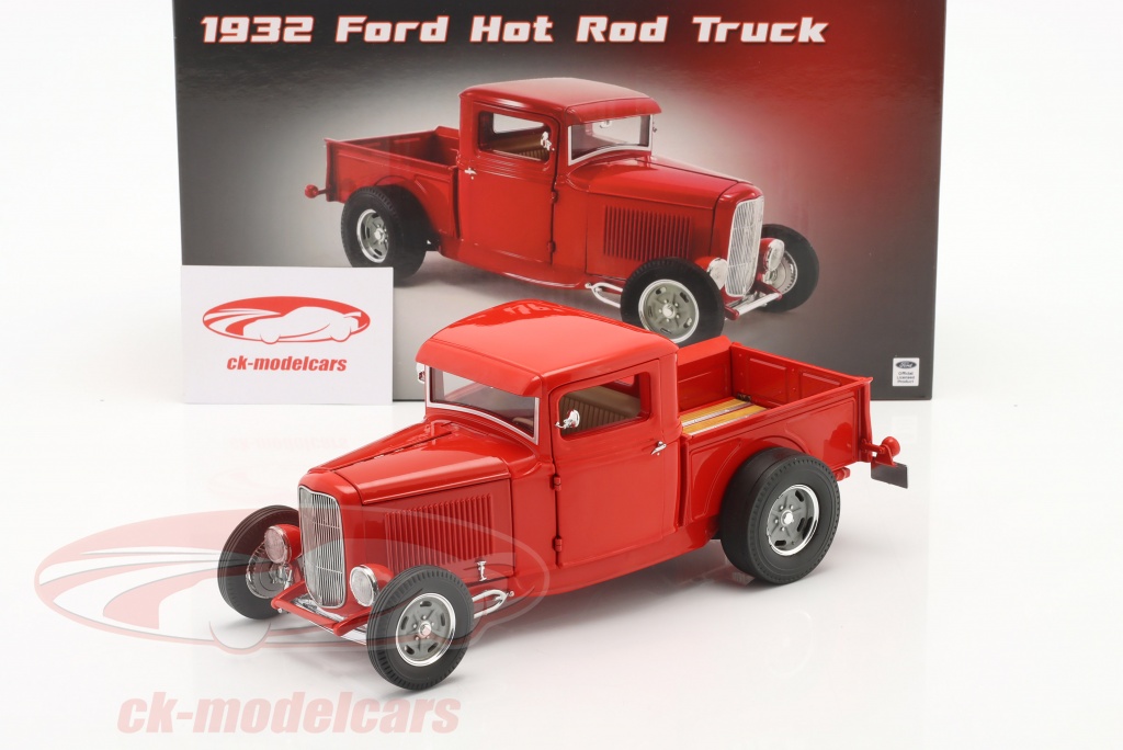 GMP 1:18 Ford Hot Rod Pick-Up 建设年份 1932 红色的 A1804100 模型 汽车 A1804100