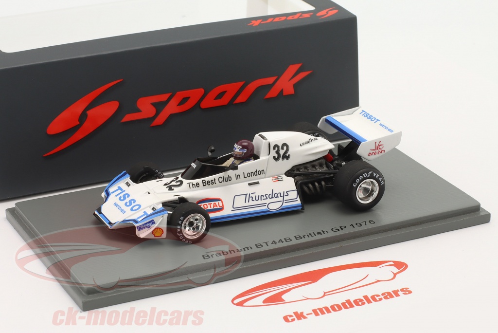 Spark 1:43 Bob Evans Brabham BT44B #32 英国 GP 1976 S7096 模型 汽车 S7096 ...