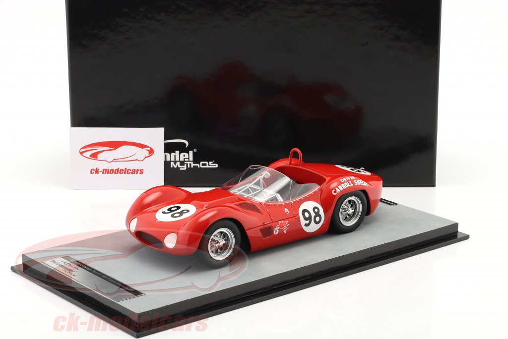 Tecnomodel 1:18 Maserati Tipo 61 Birdcage #98 5位 Riverside 200 マイル 1960 ...