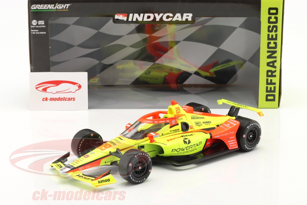Greenlight 1:18 Devlin DeFrancesco Honda #29 IndyCar Series 2022 11156 ...