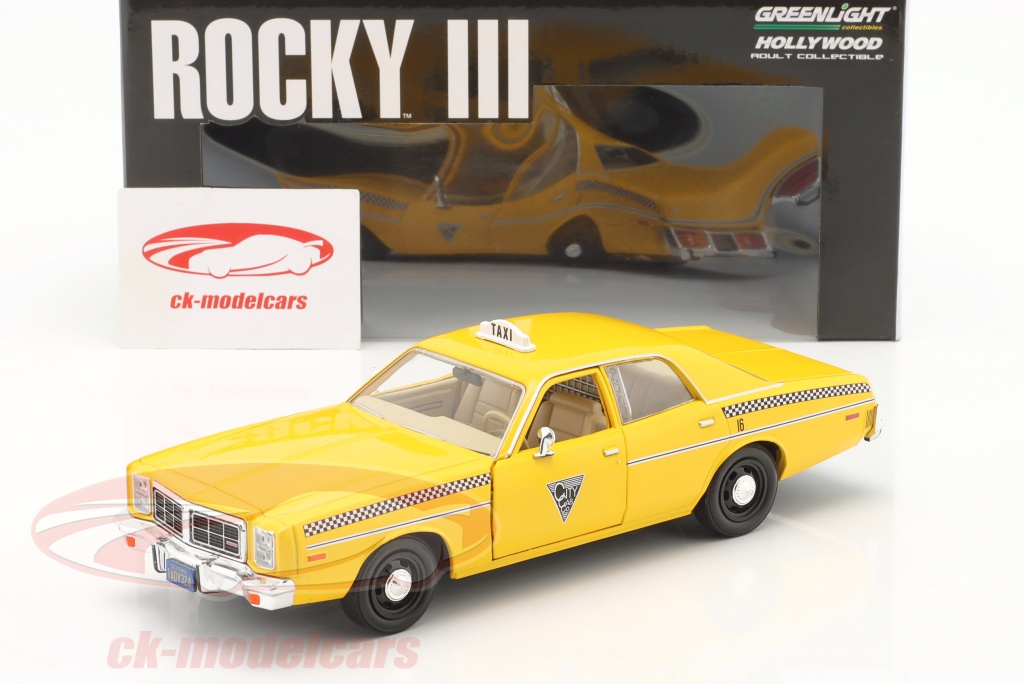 Greenlight 1:24 Dodge Monaco City Cab Taxi 1978 Movie Rocky III (1982 ...