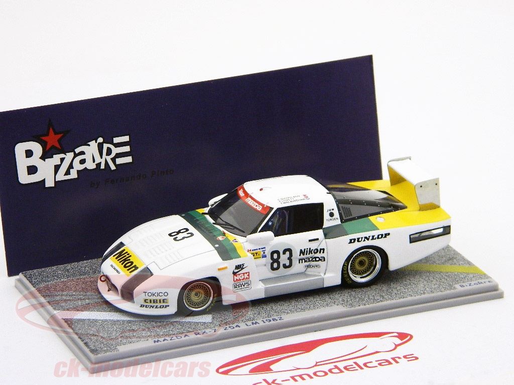 Spark 1:43 Mazda RX-7254 24h LeMans 1982 N° 83 Nicholson / Lovett / Walkinshaw Bizarre BZ317 ...