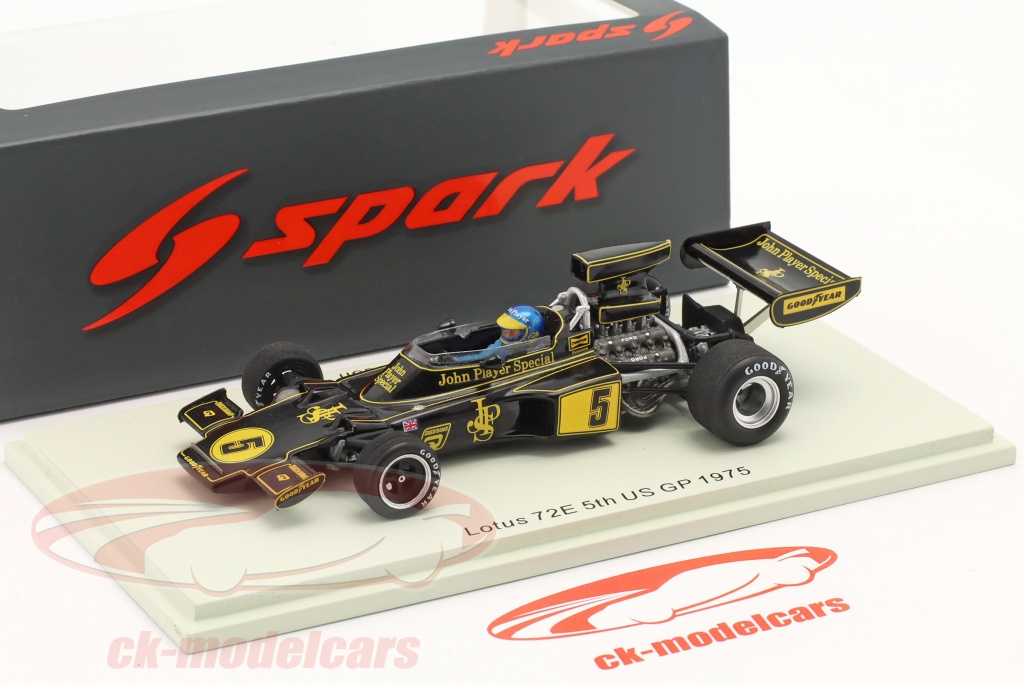 Spark 1:43 Ronnie Peterson Lotus 72E #5 5位 アメリカ GP 方式 1 1973 S7298 モデル ...
