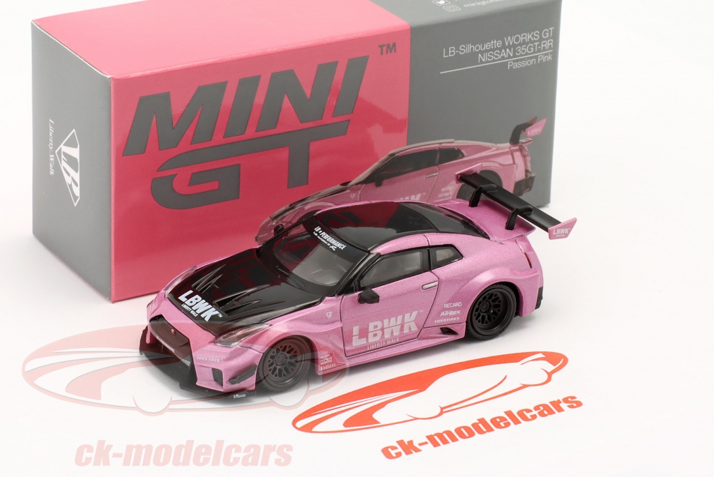 True Scale 1:64 Nissan GT-RR (R35) LBWK pink MGT00418L model car ...