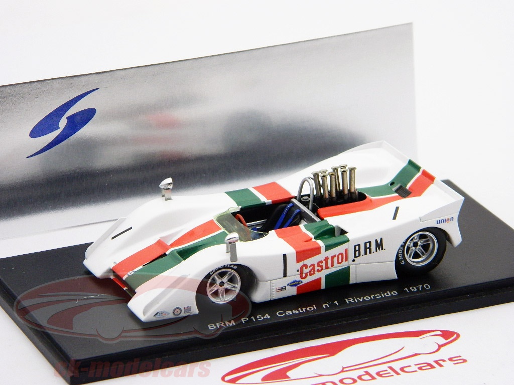 Spark 1:43 P. Rodriguez BRM P154 Castrol #1 Riverside 1970 S1151 model ...