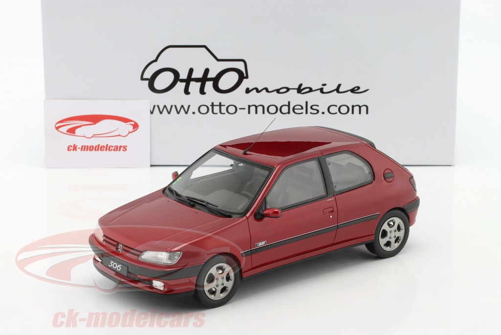 Ottomobile 1:18 Peugeot 306 S16 LeMans year 1994 lucifer red OT959 ...
