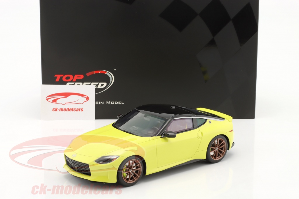 True Scale 1:18 Nissan Z Proto Spec LHD 2023 ikazuchi 黄色 TS0416 模型 汽车 ...