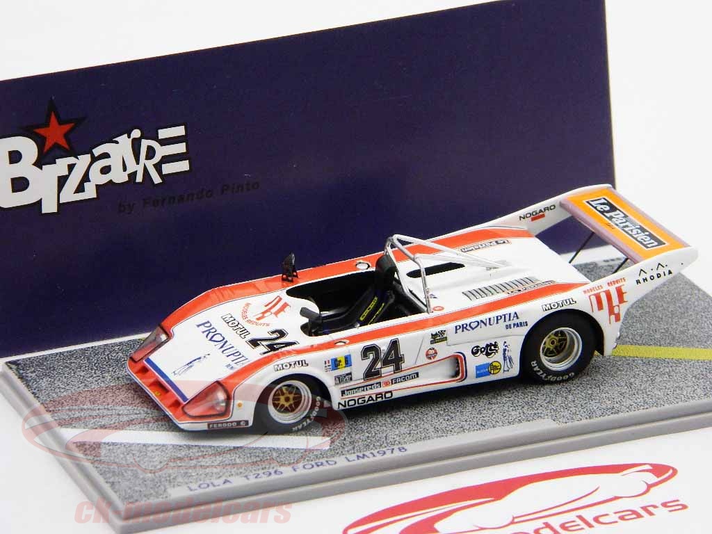Spark 1:43 Lola T296 Ford #24 LeMans 1978 Bizarre BZ068 model car BZ068 ...