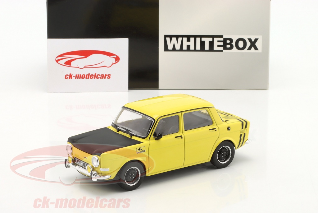 WhiteBox 1:24 Simca 1000 Rallye2 yellow / black WB124153 model car ...