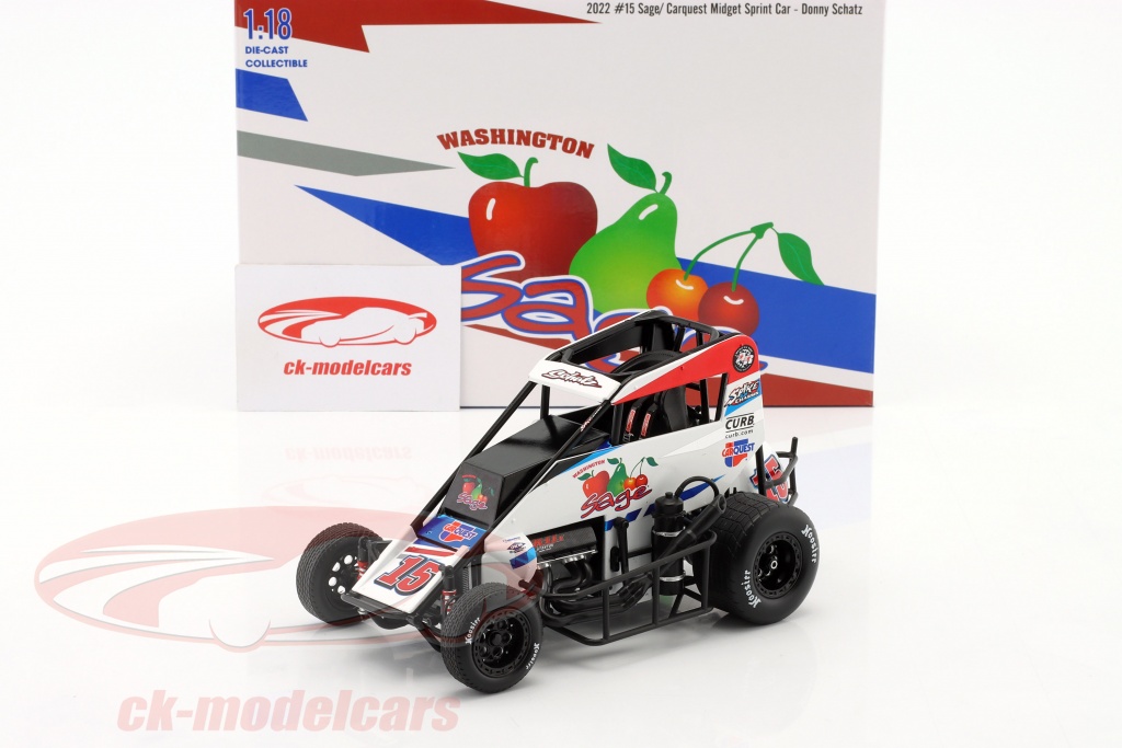 GMP 1:18 Sage / Carquest Midget Sprint Car 2022 #15 Donny Schatz ...